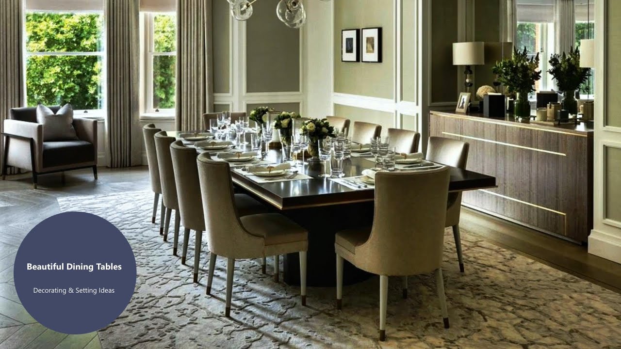 Decorating Ideas | Modern & Beautiful Dining Table Setting Ideas